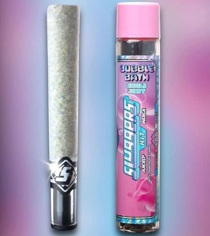 Sluggers Hit Bubble Bath Pre roll (INDICA) - Sluggers Hit Official