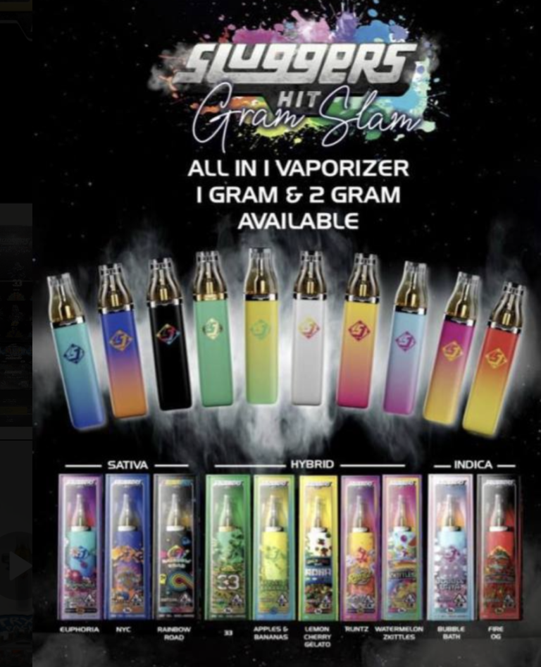 Sluggers Hit Disposable - 1G - Sluggers Official Website